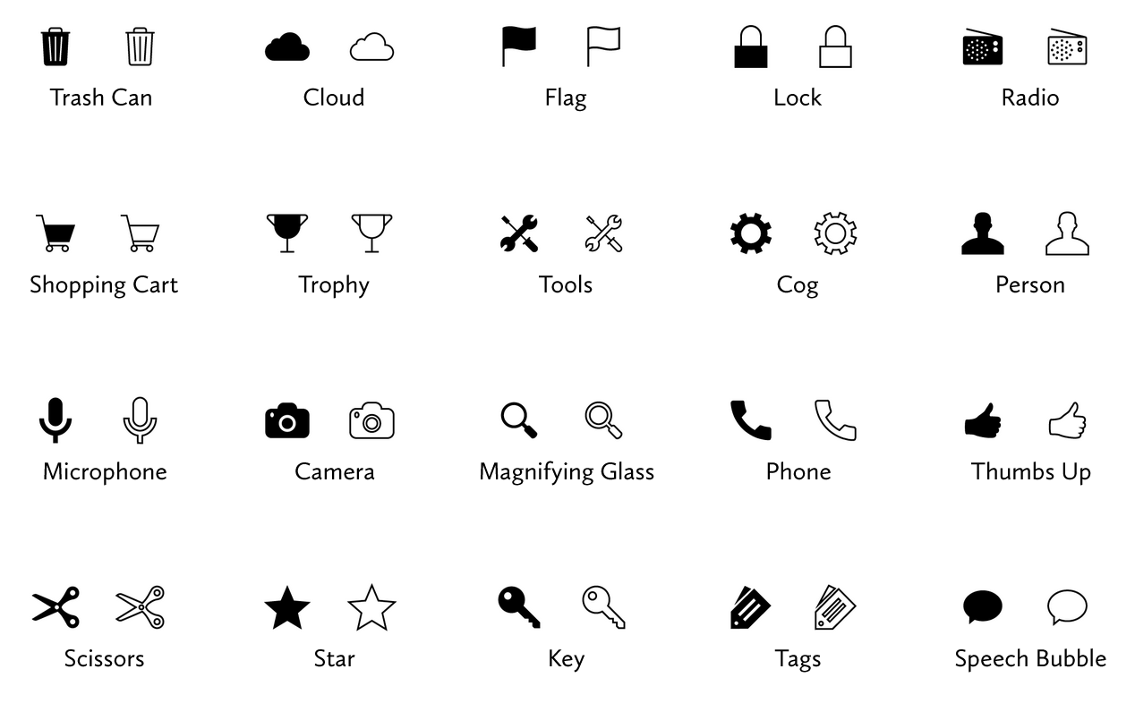 Hollow v. Solid Icons + Subtraction.com