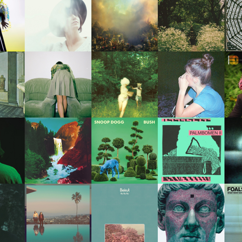 Album Colors of 2015 + Subtraction.com