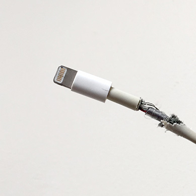 Frayed Lightning Cables + Subtraction.com